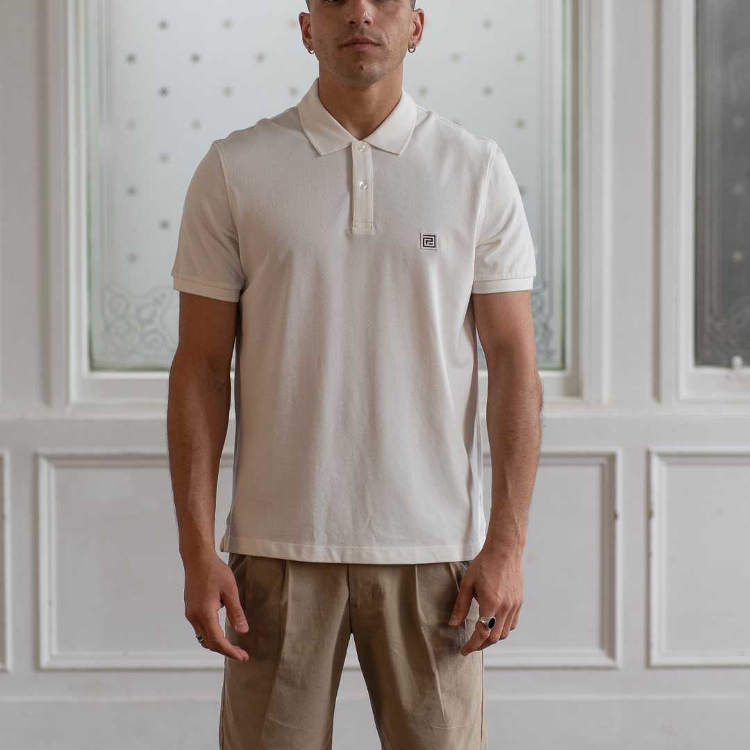 Core Polo Shirt in Ivory | Paradaiza – PARA-DAIZA